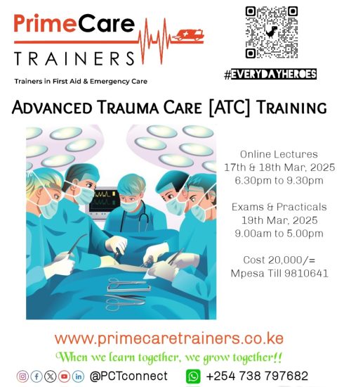 Scheduled Trainings – Prime Care Trainers (PCT) Ltd.